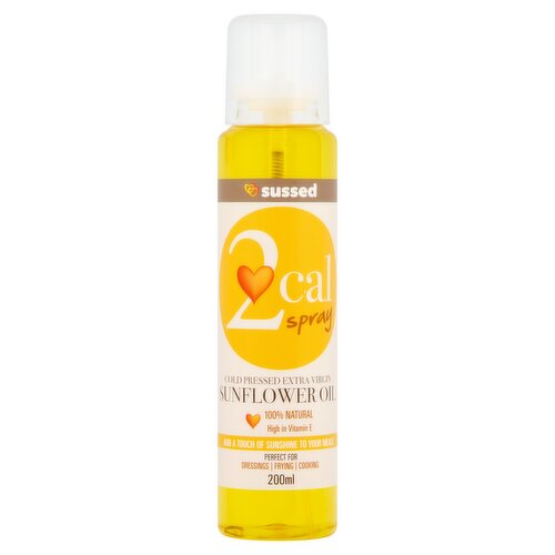 Sussed 2cal Spray Cold Pressed Extra Virgin Sunflower Oil 200ml ...