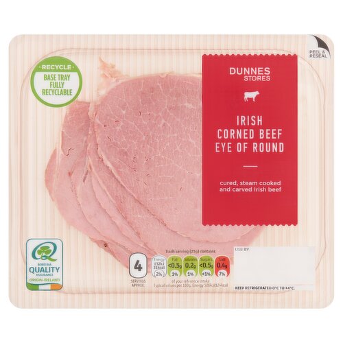 Dunnes Stores Irish Corned Beef Eye of Round 100g - Dunnes Stores