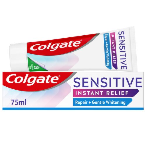 Colgate Sensitive Instant Relief Repair + Gentle Whitening Toothpaste ...