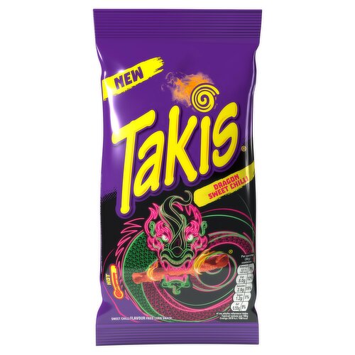 Takis Dragon Sweet Chilli Flavour Fried Corn Snack 100g - Dunnes Stores