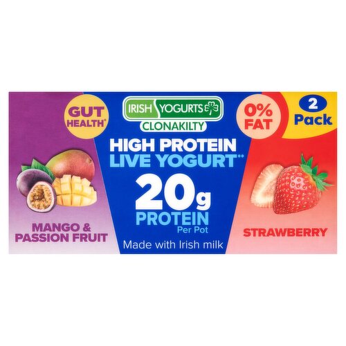 Irish Yogurts High Protein Live Yogurt 2 x 200g (400g) - Dunnes Stores