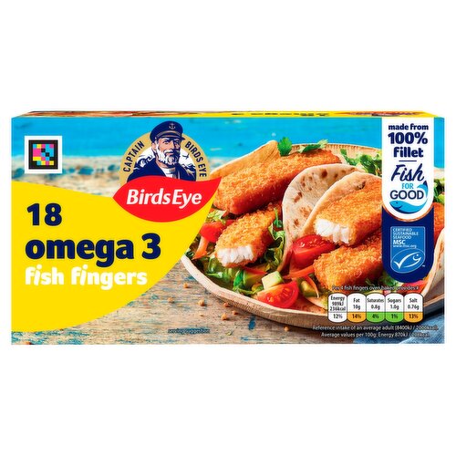 Birds Eye 18 Breaded Omega 3 Fish Fingers 504g - Dunnes Stores