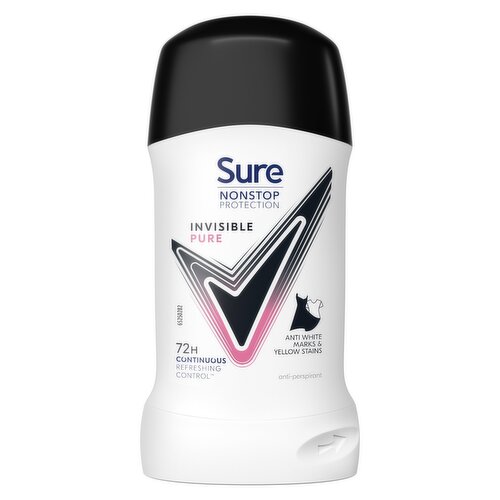 Sure Nonstop Protection Anti-Perspirant Cream Invisible Pure 50 ml ...