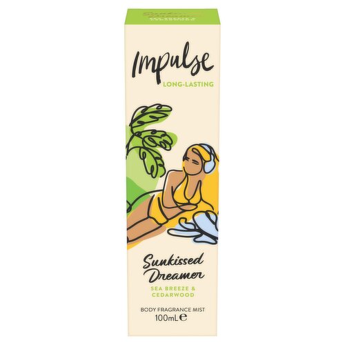 Impulse Sunkissed Dreamer Sea Breeze & Cedarwood Body Fragrance Mist ...