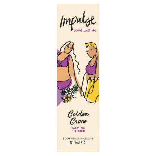 Impulse Golden Grace Jasmine & Amber Body Fragrance Mist 100ml - Dunnes Stores