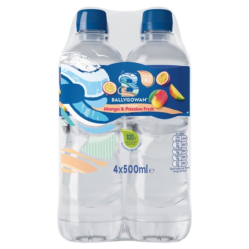 Ballygowan Hint of Fruit Mango & Passion Fruit Bottle 4 x 500ml ...