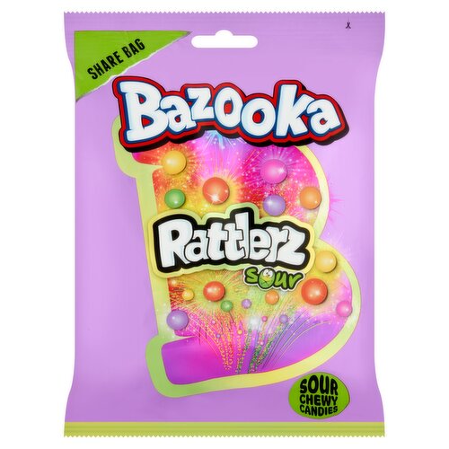 Bazooka Rattlerz Sour Chewy Candies 120g - Dunnes Stores
