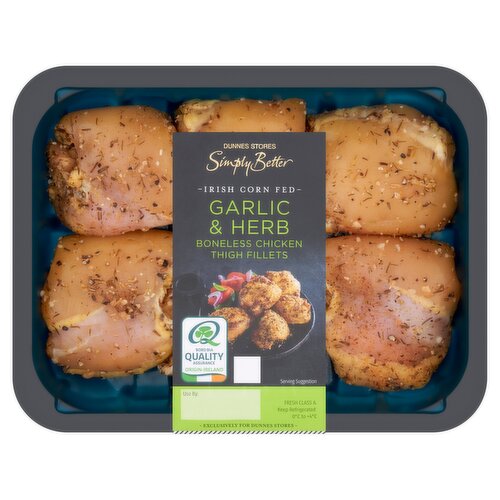 Dunnes Stores Simply Better Irish Corn Fed Garlic & Herb Boneless ...