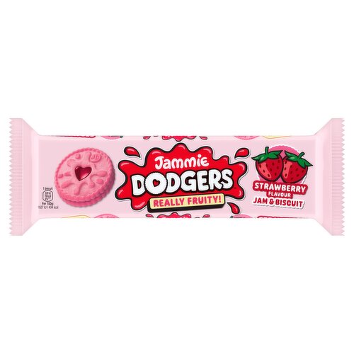 Jammie Dodgers Strawberry Flavour Jam & Biscuit 140g - Dunnes Stores