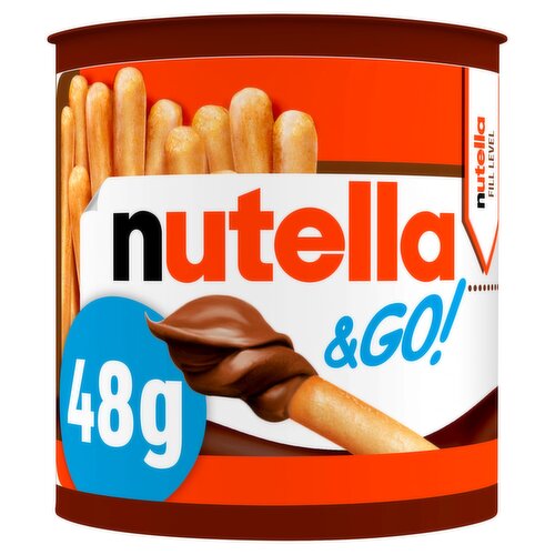 Nutella & Go! Hazelnut Chocolate Spread and Breadsticks Snack Pot 48g ...