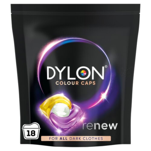 Dylon Renew Colour Laundry Caps for Black and Dark Clothes (18 ...