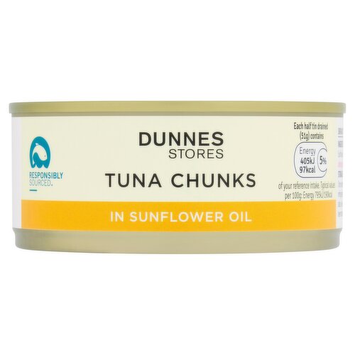 Dunnes Stores Tuna Chunks in Sunflower Oil 145g - Dunnes Stores