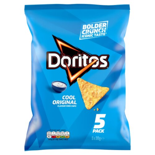 Doritos Cool Original Tortilla Chips Multipack Crisps 5x30g - Dunnes Stores