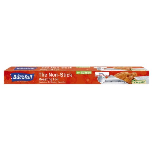 Bacofoil The Non-Stick Roasting Foil with Bacolift Surface 45cm x 3m ...