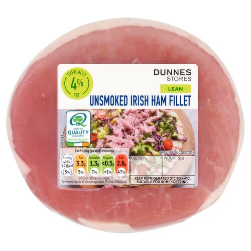 Dunnes Stores Lean Unsmoked Irish Ham Fillet 1.70kg - Dunnes Stores