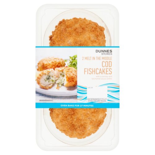 Dunnes Stores 2 Melt in the Middle Cod Fishcakes 270g - Dunnes Stores