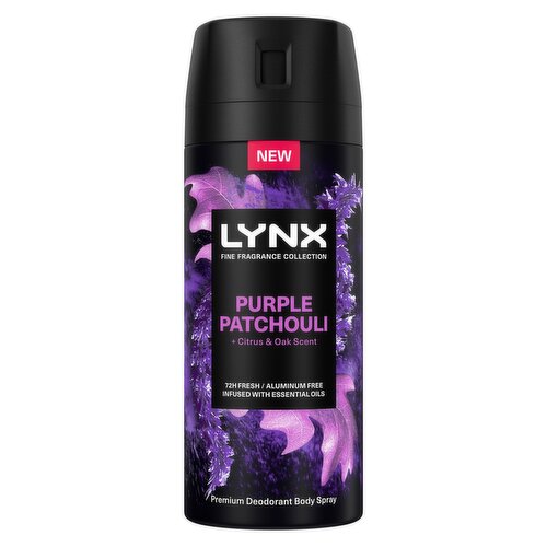 Lynx Fine Fragrance Collection Premium Body Spray Purple Patchouli 150 ml - Dunnes Stores