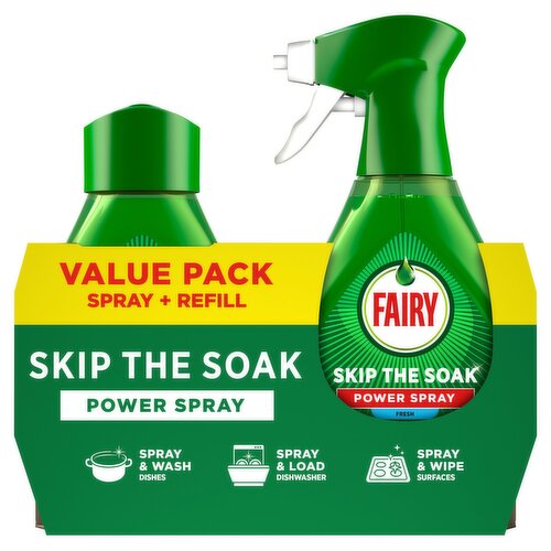 Fairy Skip the Soak Dish Power Spray Fresh 1000ml - Dunnes Stores