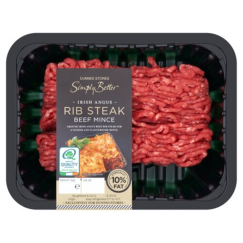 Dunnes Stores Simply Better Irish Angus Rib Steak Beef Mince 380g ...