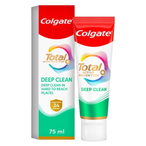 Colgate Total Active Prevention + Deep Clean Toothpaste 75ml - Dunnes Stores
