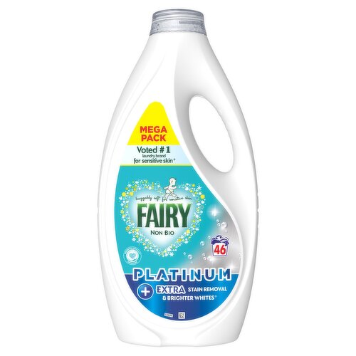 Fairy Non Bio Washing Liquid Platinum, 46 Washes, 1.426l - Dunnes Stores