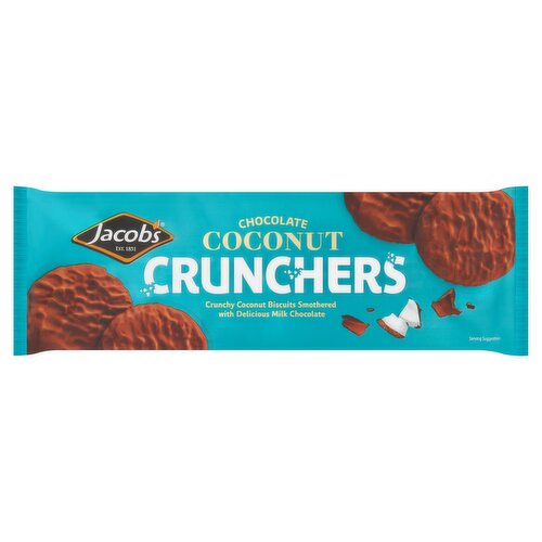 Jacob's Chocolate Coconut Crunchers 150g - Dunnes Stores