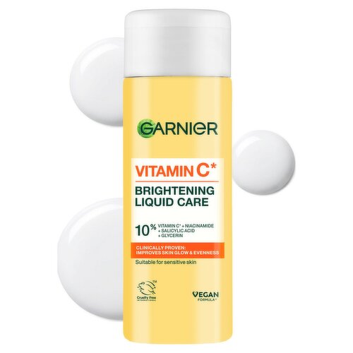 Garnier Vitamin C Brightening Liquid Care Toner, 10% Glycerin ...