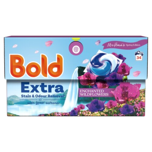 Bold EXTRA PODS® Washing Liquid Capsules Enchanted Wildflowers 34 ...