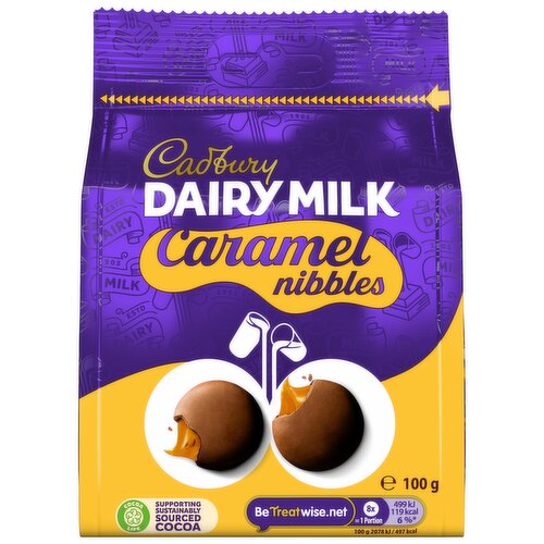 Cadbury Dairy Milk Caramel Nibbles Chocolate 100 Gr - Dunnes Stores