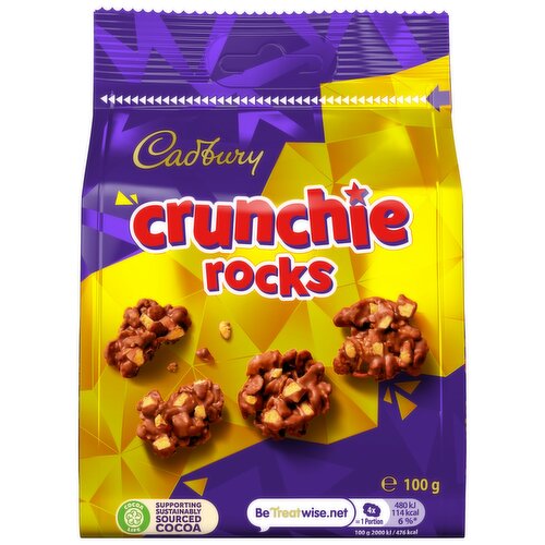 Cadbury Crunchie Rocks Chocolate 100 Gr - Dunnes Stores