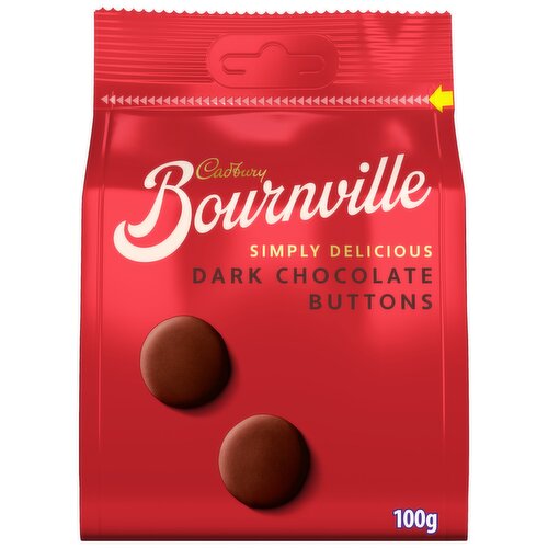 Cadbury Bournville Dark Chocolate Giant Buttons Bag 100g - Dunnes Stores