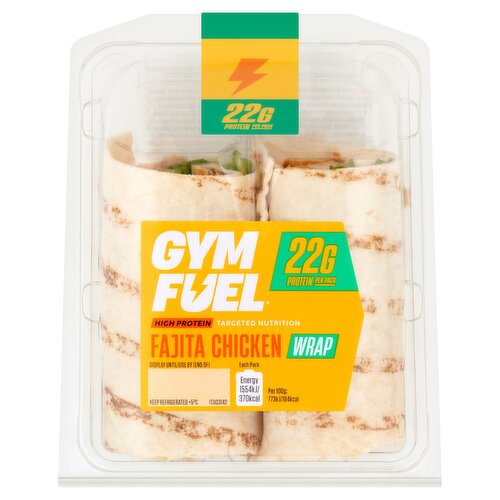 Gym Fuel Fajita Chicken Wrap 210g - Dunnes Stores