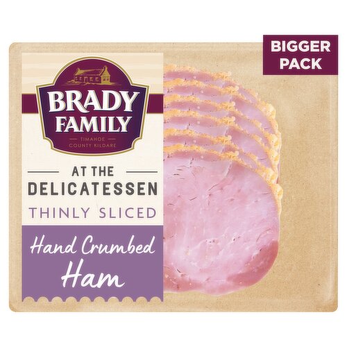 Brady Family At the Delicatessen Thinly Sliced Hand Crumbed Ham 160g ...