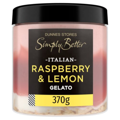 Dunnes Stores Simply Better Italian Raspberry & Lemon Gelato 370g ...