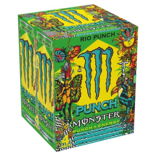 Monster Rio Punch 4 x 500ml - Dunnes Stores