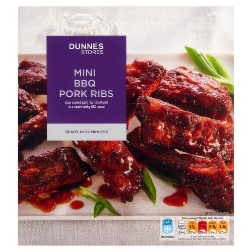 Dunnes Stores Mini BBQ Pork Ribs 450g - Dunnes Stores