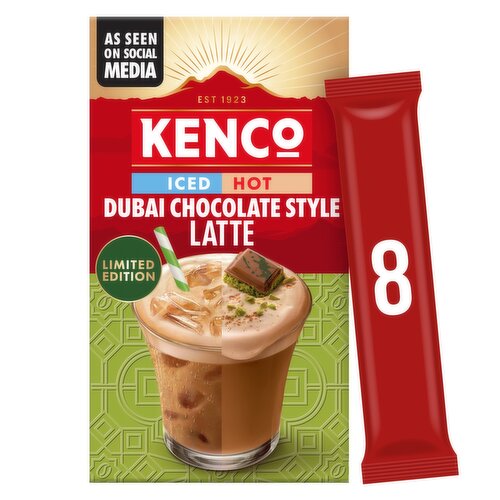 Kenco Limited Edition Iced Hot Dubai Chocolate Style Latte Coffee ...