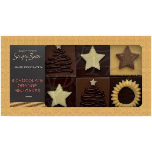 Dunnes Stores Simply Better 8 Chocolate Orange Mini Cakes 385g - Dunnes ...