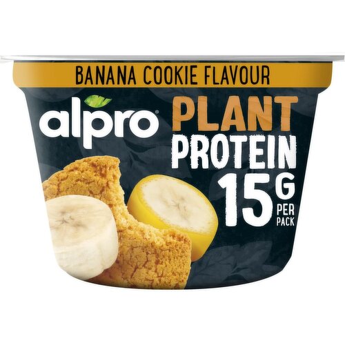 Alpro 15g High Protein Banana Cookie Dairy Free Soya Yoghurt Alternative 200g - Dunnes Stores