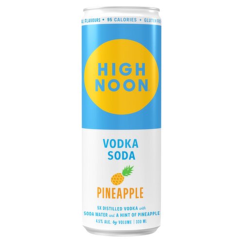 High Noon Pineapple Vodka Soda 330ml - Dunnes Stores