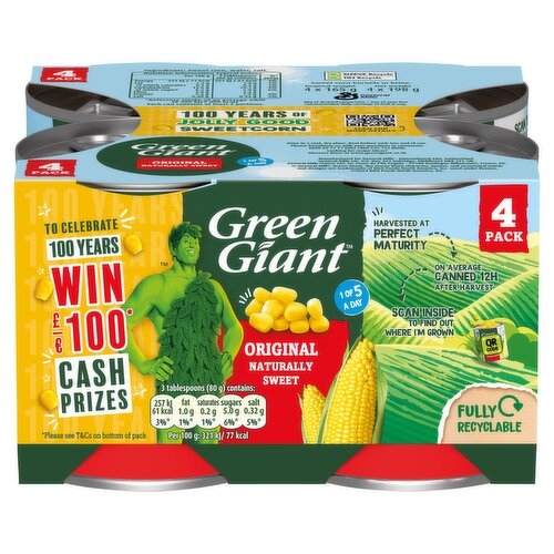 Green Giant Original 4 x 198g - Dunnes Stores