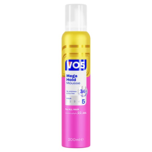 VO5 Mega Hold Mousse 200ml - Dunnes Stores