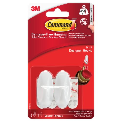Command Small Designer Hooks - Dunnes Stores