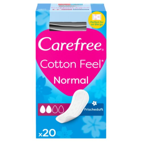 Carefree Normal with Cotton Extract Panty Liners Pads Pack of 20 ...
