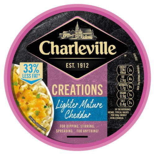 Charleville Creations Lighter Mature Cheddar 125g - Dunnes Stores