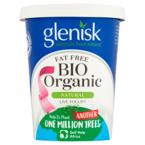 Glenisk Fat Free Bio Organic Natural Live Yogurt 500g - Dunnes Stores