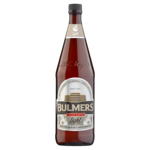 Bulmers Irish Cider Light 1 Litre - Dunnes Stores