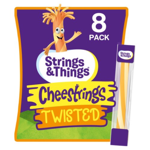 Strings & Things Twisted Cheestrings 8 x 20g (160g) - Dunnes Stores