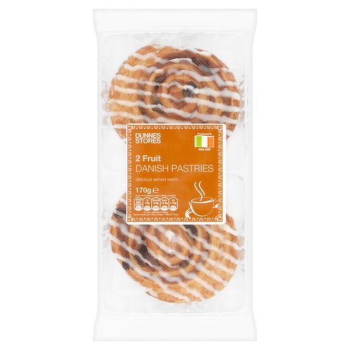 Dunnes Stores 2 Fruit Danish Pastries 170g - Dunnes Stores