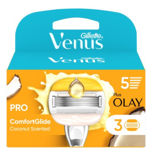 Gillette Venus Pro ComfortGlide Coconut Scented Women’s Blades with ...